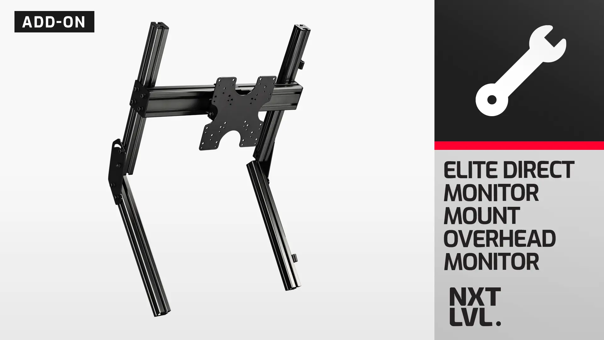 Next Level Racing Elite Direct Monitor Mount Overhead Monitor Add-on ...